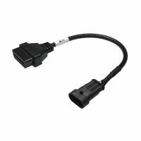 China Fiat Motorbikes OBD2 Scanner Cable with 3 Pin Diagnostic Adapter and Extension Cable Year 1981-1983 for sale