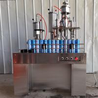 China Semi-Automatic Aerosol Can Gas Filling Machine for Propane Butane LPG DME R134a Wood Packaging Material 1