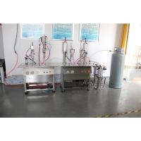 China Pneumatic Aerosol Butane Refrigerant Filling Machine for Automatic Gas Filling Cylinders Machines for sale