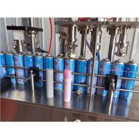 China Aerosol Can Filling Machine 4 in 1 Butane Gas Filling Plant and Crimping Machine for Versatile Filling for sale