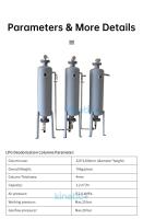 China 99% Filling Accuracy Deodorization Towers Filter Columns for Industrial LPG Butane Propane Pentane Filling Machine for sale