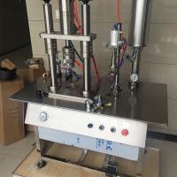 China 20-100mm Applicable Aerosol Can Diameter Under Cup Vacuum Refrigerant Freon R134a Filling Machine for Tin Plate Cans for sale