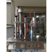 China 20-100mm Applicable Aerosol Can Diameter Under Cup Vacuum Refrigerant Freon R134a Filling Machine for Tin Plate Cans for sale