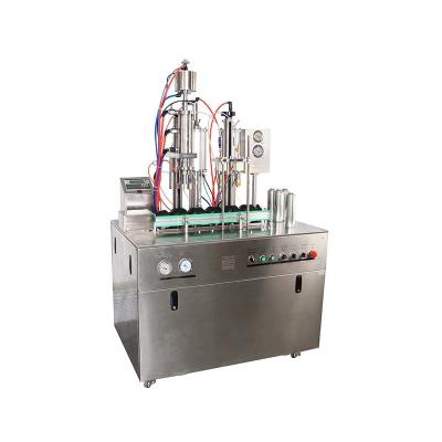 China 10ml-1000ml Liquid Volume Semi-Automatic Aerosol Filling Machine for Rexona Deodorant in 70-330mm Cans for sale
