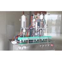 China 10ml-1000ml Liquid Volume Semi-Automatic Aerosol Filling Machine for Rexona Deodorant in 70-330mm Cans for sale