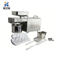 China 11kg Capacity Oil Production Line Small Home Oil Press Machine SS304 Household Oil Extraction Machine for Home for sale