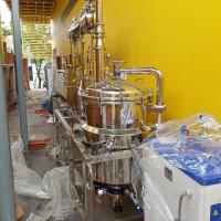 China Steam Distillation Basil Essential Oil Extraction Machine for Different Capacities Portable and Removable for sale