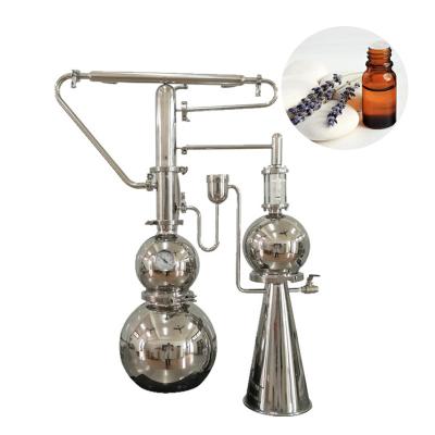China Automatic Grade 10L Stainless Steel Salvia Oil Distillation Equipment Lab Essential Oil Extractor for sale