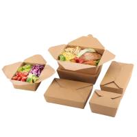 China Custom Eco-Friendly Takeaway Food Boxes - Recyclable & Biodegradable Packaging with Multiple Size Options and Custom Printing for sale