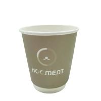 China Bulk Kraft Paper Cups with Lids 4oz to 16oz 230-300gsm Single Wall Disposable Beverage Containers for sale