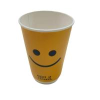 China Custom Offset Printed Biodegradable Paper Cups 8oz 12oz 16oz with PE/PLA Coating for Beverage Service for sale