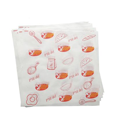 China Custom Wood Pulp Food Wax Greaseproof Wrapping Paper 30,000 MOQ for Burger Meat Packaging for sale