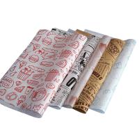 China Eco Friendly Grease Proof Burger Wrapping Paper - Biodegradable Kraft Paper with Custom Sizing & 30,000 MOQ for sale