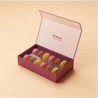 China Customizable Recyclable Macaron Chocolate Biscuit Gift Box with Dividers - Multiple Size Options for Bulk Packaging for sale