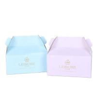 China Biodegradable Cake Box with Handle - Green & White Tall and Mini Sizes for Wedding Baking Packaging for sale