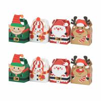 China Christmas Pastry Cake Box 9x9x4 Inches with Custom Logo Printing and Eco-Friendly Food Grade Cardboard Packaging for sale