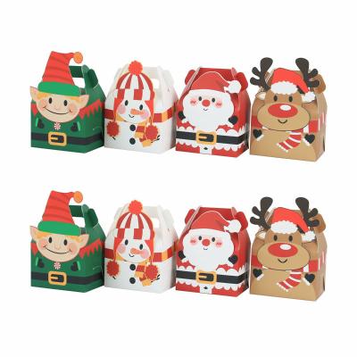 China Christmas Pastry Cake Box 9x9x4 Inches with Custom Logo Printing and Eco-Friendly Food Grade Cardboard Packaging for sale