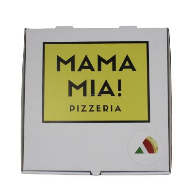 China ODM Reusable 18x18 Pizza Box Corrugated Paper Packaging with Silkscreen Print - 10 to 16 Inch Custom Sizes for sale