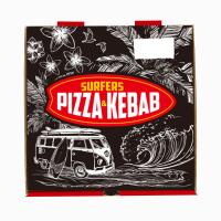 China 14 Inch Custom Pizza Boxes with FSC Certified Kraft Corrugated Paper - 360×360×45mm Food Packaging for sale