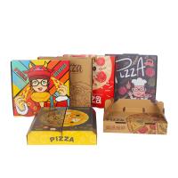China Custom Mini Hard Rigid Carton Paper Pizza Box UV Coating for sale