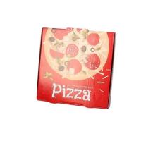 China Food Grade Corrugated Cardboard 8x8 Pizza Box for Party Favors Custom Logo for sale