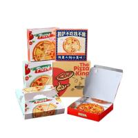 China Biodegradable Kraft Paper Pizza Boxes 6 to 10 Inch Recycled Takeout Packaging for sale
