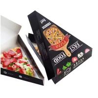 China Wholesale Custom Triangle Pizza Boxes  Food Grade Eco-Friendly Cardboard Delivery Packaging for sale