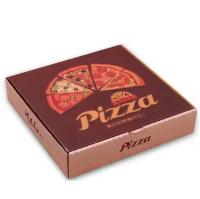 China Custom Biodegradable Kraft Paper Pizza Boxes 6-20 Inch with Logo Disposable Fast Food Takeaway Packaging for sale