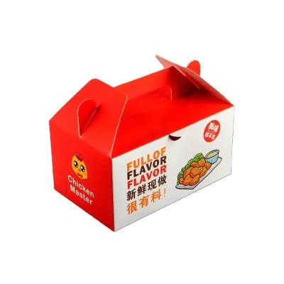 China Custom Embossed Paperboard Fried Chicken Containers Packaging Boxes 20000 Pcs MOQ for sale