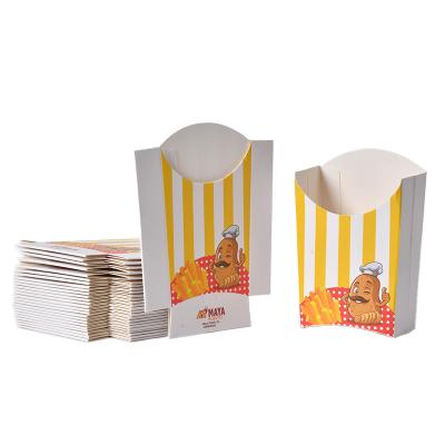 China Custom Recyclable French Fries Carton Food Packaging Boxes - 20,000 MOQ with Custom Sizes & Printing for sale