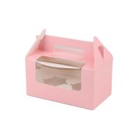 China Custom Handheld Windowed Gift Box for Wedding Favors - Cardboard Material with Medium Window Size and Multiple Color Options for sale