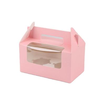 China Custom Handheld Windowed Gift Box for Wedding Favors - Cardboard Material with Medium Window Size and Multiple Color Options for sale