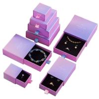 China Custom Valentine's Day Jewelry Gift Box with Drawer Design - Cardboard Material, Sponge Interior, Logo Customization for sale