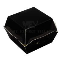 China Custom Printed Eco-friendly Kraft Paper Burger Box for Fast Food Packaging for sale