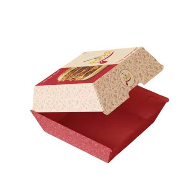 China Custom Biodegradable Kraft Cardboard Takeaway Box 10x10x8 cm 600g Capacity for sale