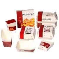 China Wholesale Custom Eco-Friendly Kraft Box for Fast Food Burger Fries Chicken 800g Capacity for sale