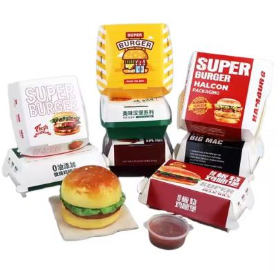 China Custom Printed Kraft Paper Fast Food Boxes 350GSM FSC Certified for Burgers Hot Dogs Fried Chicken for sale