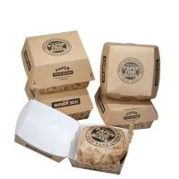 China Custom Logo Eco-Friendly Recyclable Burger Box Custom Order Accepted for Rigid Boxes for sale