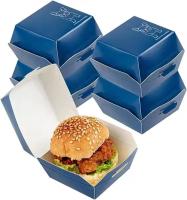 China Customized Sizes Eco-Friendly Kraft Burger Box for Disposable Food Packaging for sale
