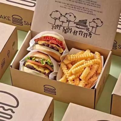 China Custom Printed Eco-Friendly Kraft Paper Compartment Takeaway Boxes 500 MOQ for sale