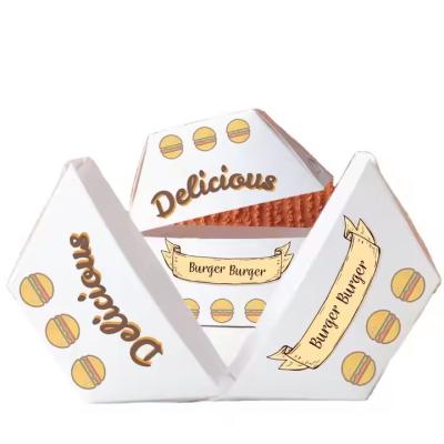China Biodegradable Burger Boxes 1000 Pack Custom Fast Food Takeaway Packaging 6 Month Compostable for sale