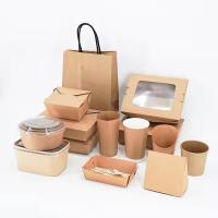 China Custom Kraft Paper Fast Food Boxes for Fries Chicken Burger Biodegradable 150-300gsm for sale