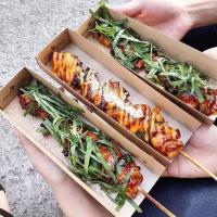 China Custom Foldable Paper Food Containers 100-300gsm for Hot Dogs, Burgers, Waffles 4-6 Inch Sizes for sale