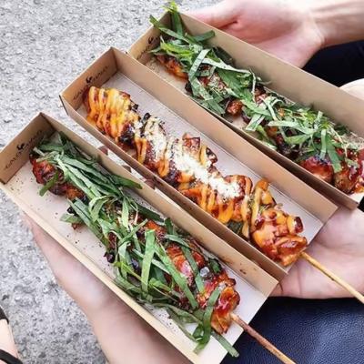 China Custom Foldable Paper Food Containers 100-300gsm for Hot Dogs, Burgers, Waffles 4-6 Inch Sizes for sale