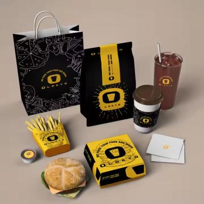 China Custom Recyclable Kraft Paper Food Packaging Boxes for Hamburgers, Fries & Wings - 7-30 Day Delivery with FSC/ISO Certification for sale