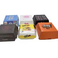 China Custom Logo Food Grade Burger Boxes FSC Certified 5000 pcs Min Order for Fast Food Takeaway for sale