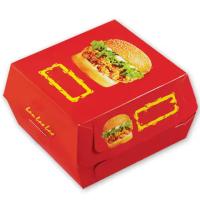 China Customized Disposable Cardboard Burger Boxes Fast Food Grade for Restaurants for sale