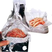 China Custom Printed Disposable Paper Boxes for Burger and Chicken Takeaway for sale