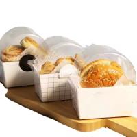China Custom Logo Kraft Burger Boxes Eco Friendly Fast Food Takeaway 5000 Pcs for sale