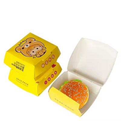 China Custom Wholesale Paper Bagasse Food Boxes for Hot Dogs Pizza Burgers 5000 Pcs for sale